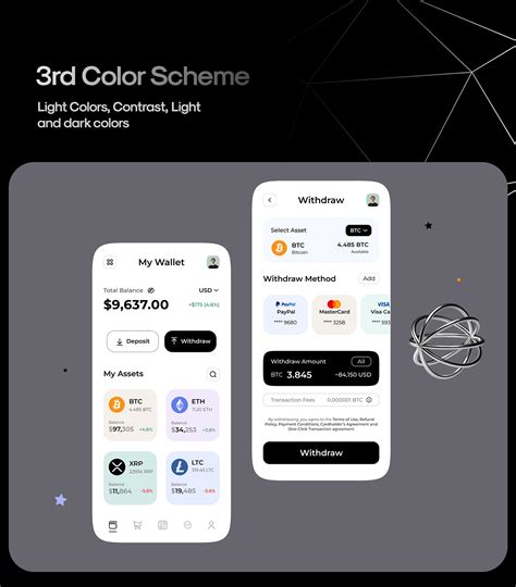 crypto mobile app design on behance