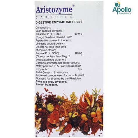 Aristozyme Capsule 15s Price Uses Side Effects Composition Apollo