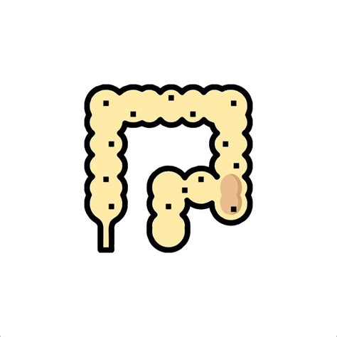 A Cartoon Illustration Of A Colon 56084465 Vector Art At Vecteezy