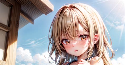 Blonde Girl Flat Chest 051020231 Pixiv