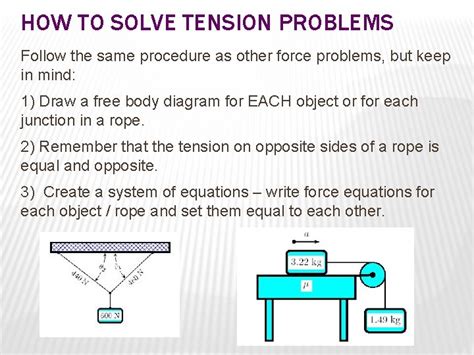 Tension Problems How To Solve Tension Problems Follow