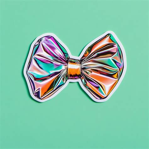 A Vibrant Sticker Of A Wrapped Hard Candy With Shiny Foil Premium Ai Generated Image