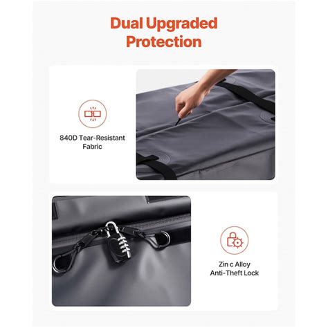 Svopes Waterproof Hitch Cargo Carrier Bag 840d Pvc Material 59 84 X