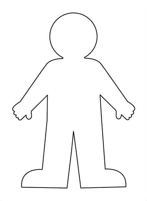 Various Designs And Styles Of Body Outline Template Body Outline