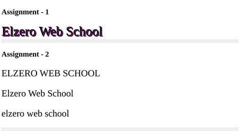 Css Assignment 17 To 21