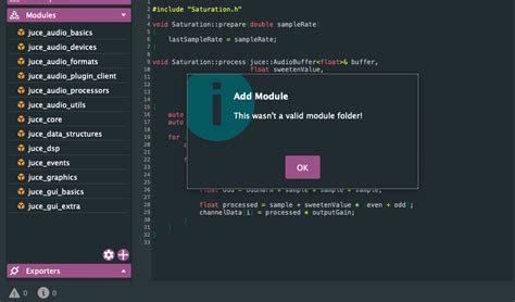 Problem Adding Custom Module To Projucer The Projucer Juce