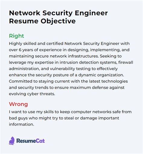 Top 18 Network Security Engineer Resume Objective Examples