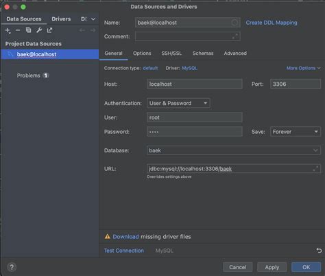 Intellij 자체 Sql 사용방법