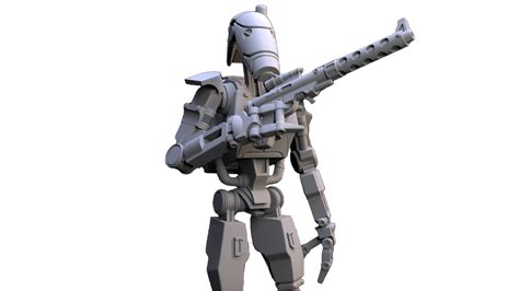 148 Scale Battle Droid Army Officer Class 3d Print Files