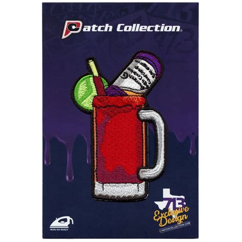 Dirty Michelada And Drank Patch Mexican Alcohol With Codeine Embroider