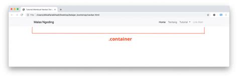 Tutorial Bootstrap 4 27 Navbar Bootstrap 4 Malas Ngoding