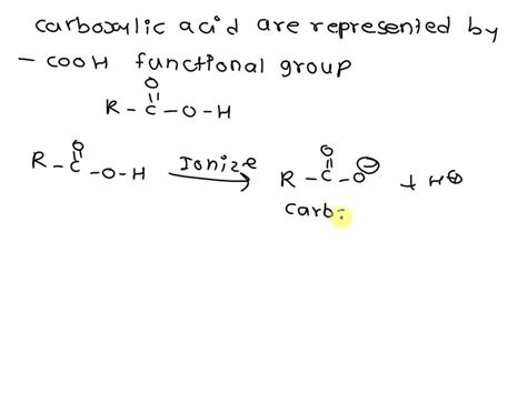 Solved Describe The Carboxyl Functional Group Present In Carboxylic Acids