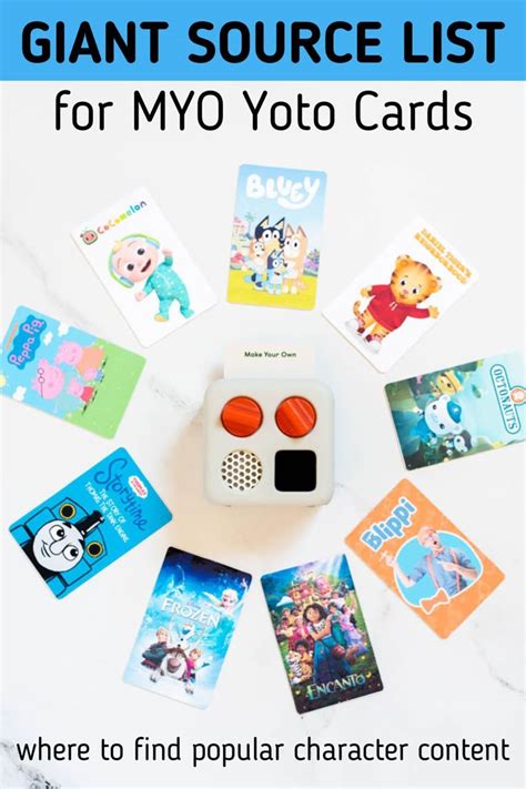 How To Make Yoto Cards Of Popular Characters Cocomelon Blippi Peppa