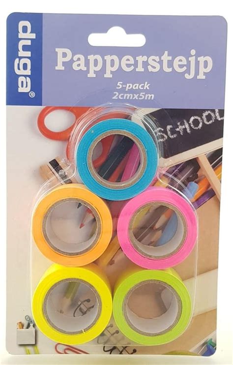 10 Pack Papperstejp Tejp Papper 2cm X 5m Cdon