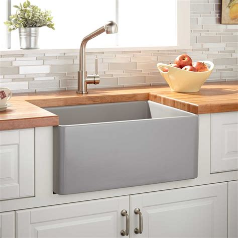 20 Reinhard Fireclay Farmhouse Sink Gray Farmhouse Sink Kitchen