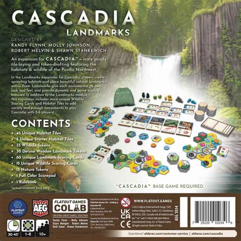 Cascadia Landmarks Erweiterung Cascadia Grundspiel Qnqh