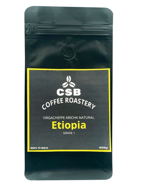 Etiopia Yirgacheffe Aricha Natural Grade 1 100 Arabica Csb Coffee
