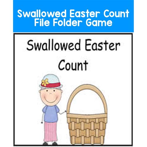 Swallowed Easter Count File Folder Game File Folder Heaven