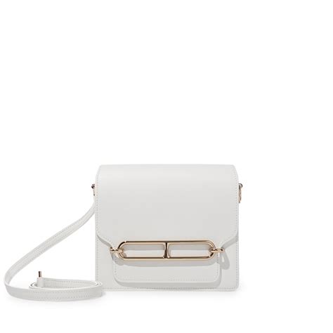 Hermès New White Evercolor Mini Roulis 18 Gold Hardware 2023 Available