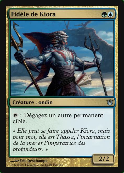 Fidèle De Kiora Mtg Born Of The Gods 150 Français Magic The