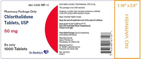 Dailymed Chlorthalidone Tablet