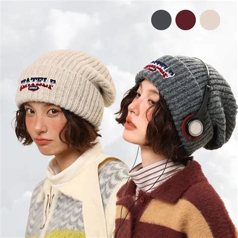 유행안타 니트 롱 오버핏 비니 남성 여자 빈티지 레트로 빵모자 위시버킷