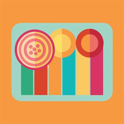 Retro Candy Retro Color Palette Template Premium Ai Generated Vector