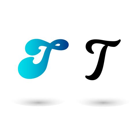 Stylish Letter T Typography 4144467 Vector Art At Vecteezy