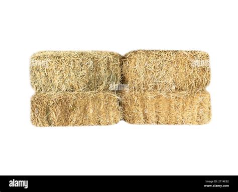 Round Bales Of Straw Stacked Cut Out Stock Images And Pictures Alamy
