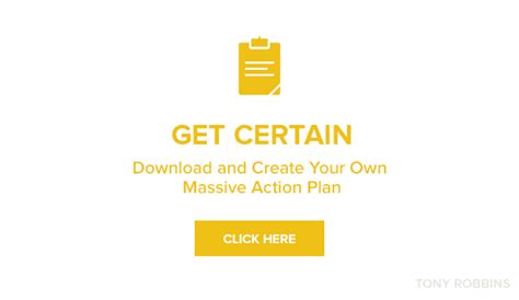 Tony Robbins Career How To Make A Massive Action Plan Map Ray