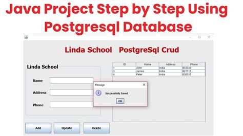Java Project Step By Step Using Postgresql Database Youtube