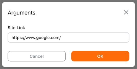 Set Arguments Tapicker