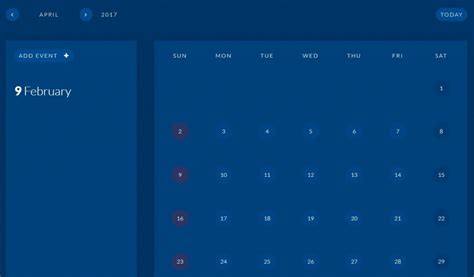 JavaScript Calendar Design Code Examples OnAirCode