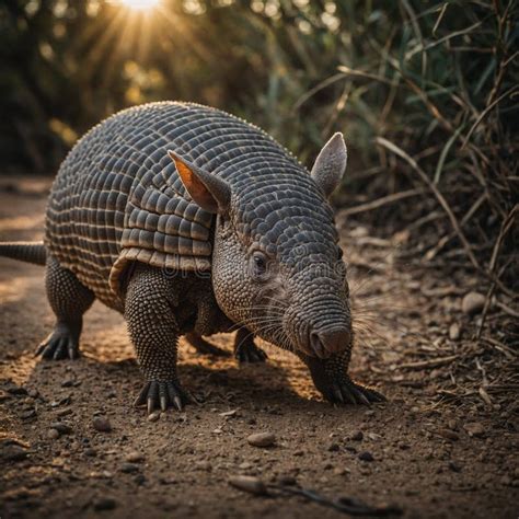 The Armadillo Also Known As The Little Armored One Is A Fascinating Mammal Stock Illustration