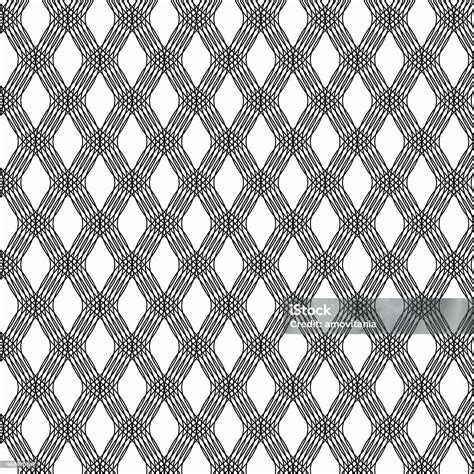 Abstract Black Line Pattern On White Background Vector Stock