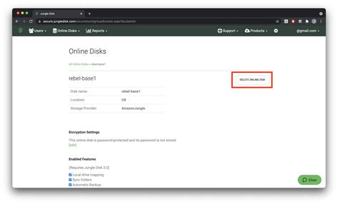 Deleting Online Disk Cyberfortress Support