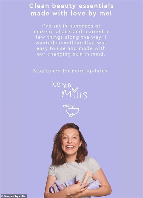 Millie Bobby Brown 15 Launches New Skincare Brand Florence Daily