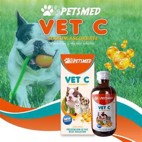 Vet C Vitamin C Sodium Ascorbate For Dogs Cats Pet 60ml Petsmed