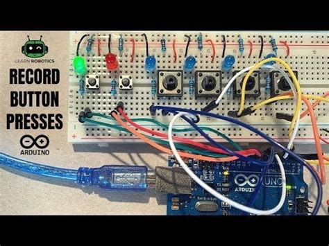 Arrays Sequences Using Buttons LEDs Arduino DEMO Learn Robotics Arduino Projects Arduino