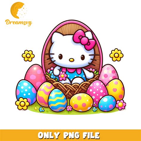 Hello Kitty Easter Png Cute Egg Design Dreamsvg Store
