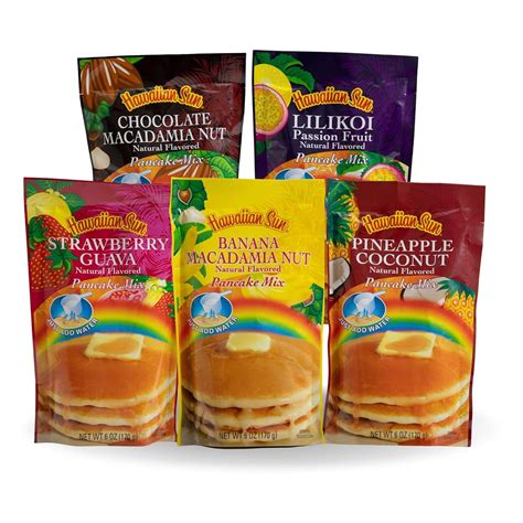 Hawaiian Style Pancake Mix 5 Flavor Bundle Chocolate
