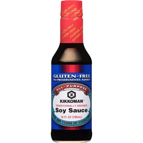 Kikkoman Traditionally Brewed All Purpose Seasoning Soy Sauce 10 Fl Oz