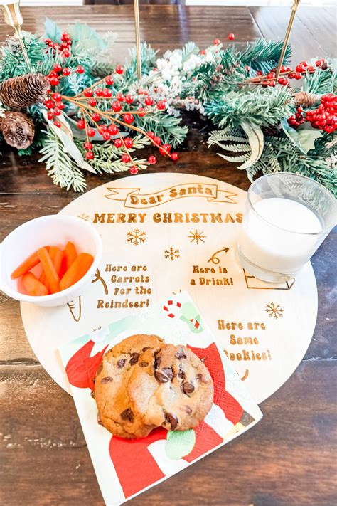 Free Santa Milk And Cookies Tray Svg Files For Laser And Cricut