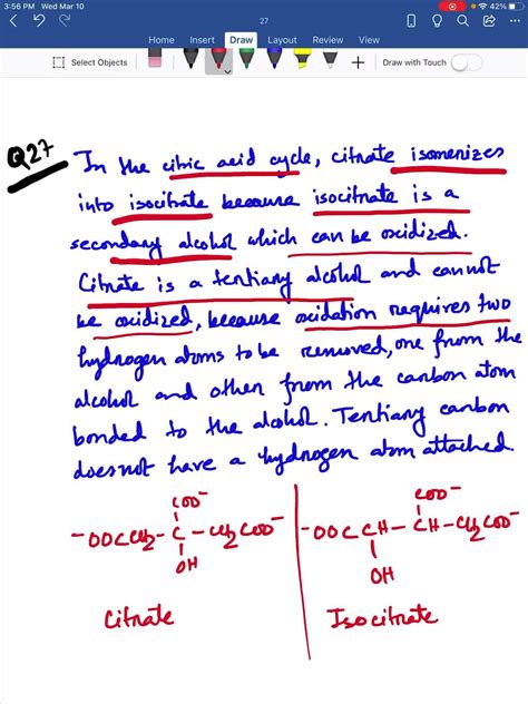 Solvedbefore Any Oxidation Can Occur In The Citric Acid Cycle Citrate