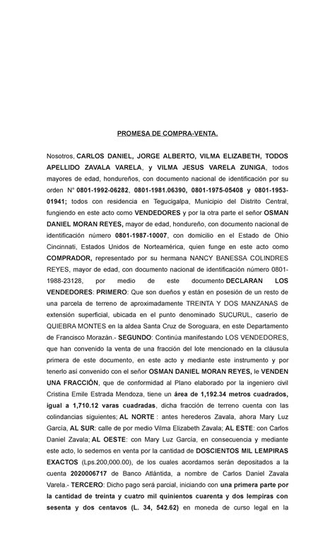Ejemplo De Un Contrato De Compraventa De Un Automovil Ejemploejemplo