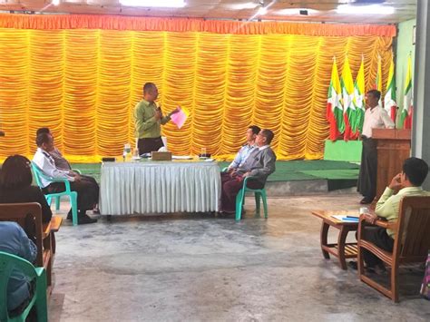 ဝါးခယ်မမြို့နယ် အထွေထွေအုပ်ချုပ်ရေးဦးစီးဌာန အစည်းအဝေးခန်းမ၌ လုပ်ငန်းည