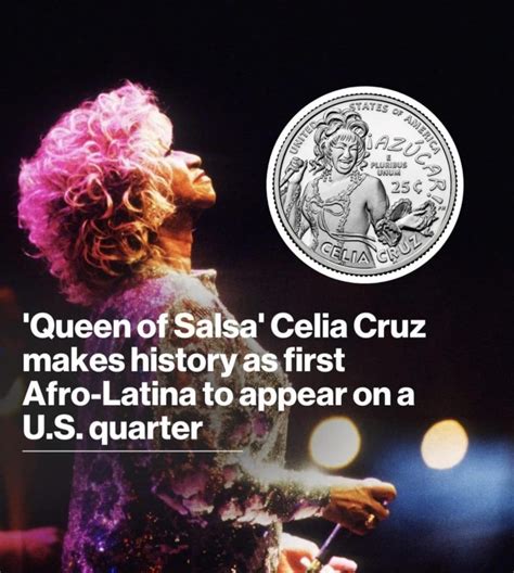 Celia Cruz Is First Afro Latina On A Us Quarter