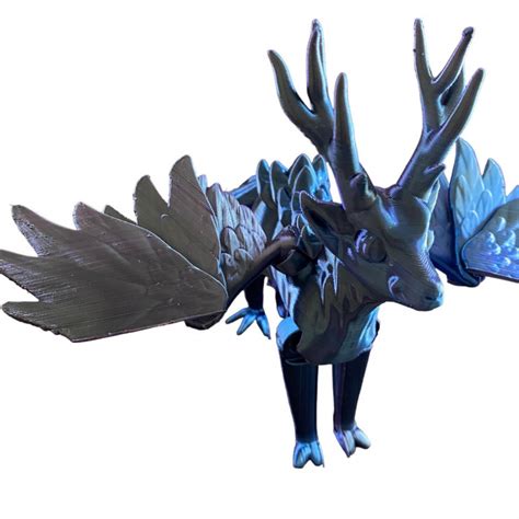 3d Printable Deer Peryton Flexible By The Dragons Den