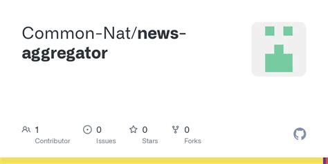 Github Common Natnews Aggregator