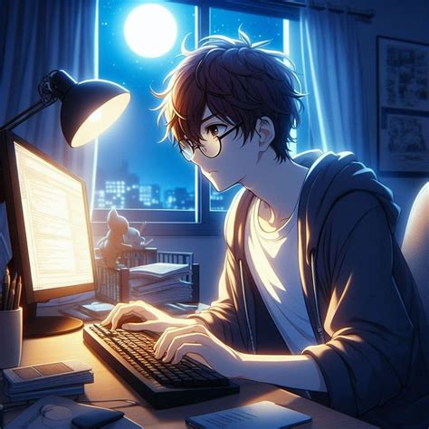 Anime Guy Coding